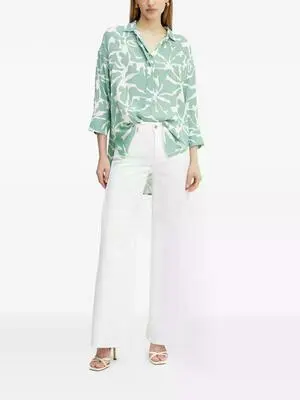 FRACOMINA Printed Button-down Blouse