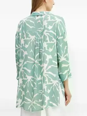 FRACOMINA Printed Button-down Blouse