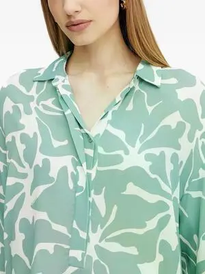 FRACOMINA Printed Button-down Blouse
