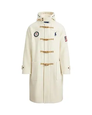 Polo Ralph Lauren Team Usa Opening Ceremony Wool Twill Toggle Coat - Cream