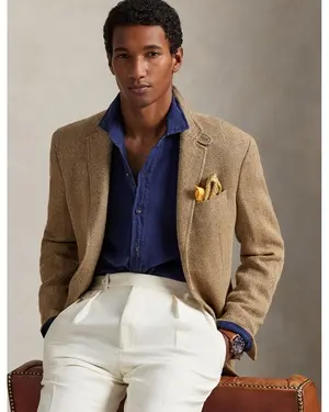 Polo Ralph Lauren Classic Fit Slub Linen Shirt - Navy