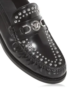 Versace Medusa 95 Embellished Loafers