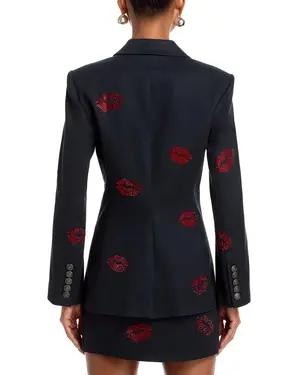 Cinq À Sept Kissing Booth Denim Blazer