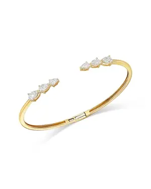 Bloomingdale'S Luxe Collection Lab Grown Diamond Bangle Bracelet - Gold