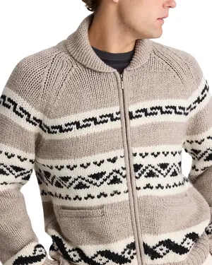Madewell Fair Isle Zip-up Cardigan