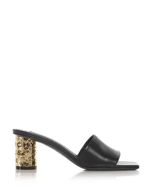 Givenchy Tape Heel Mule Sandals - Black