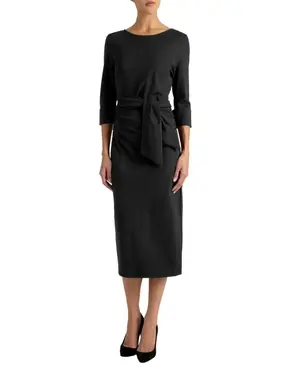 Santorelli Trinity Midi Sheath Dress