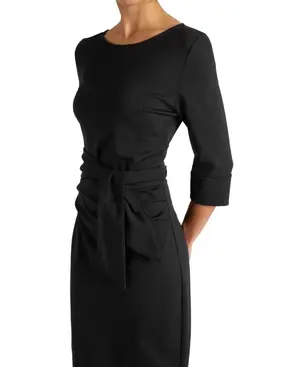 Santorelli Trinity Midi Sheath Dress