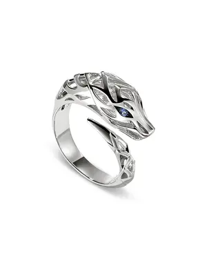 John Hardy Sterling Naga Dragon Bypass Ring