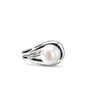 John Hardy Sterling Cultured Freshwater Pearl Ring - Silver