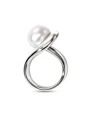 John Hardy Sterling Cultured Freshwater Pearl Ring - Silver