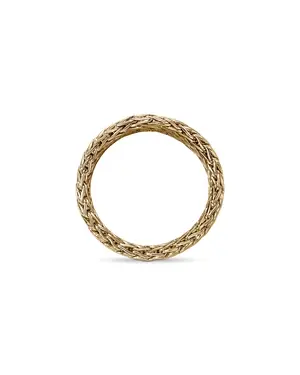 John Hardy 14k Yellow Icon Rata Chain Ring