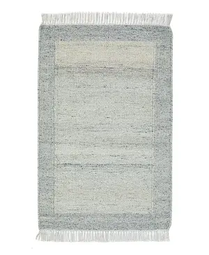 OBEETEE Nu Maison Soft Border Area Rug,2'0x3'0 - Light/blue