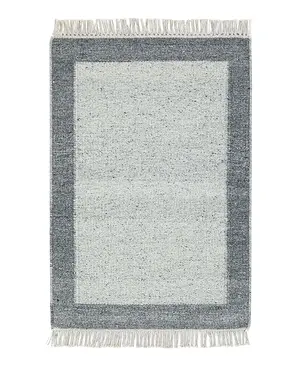 OBEETEE Nu Maison Soft Border Area Rug,2'0x3'0 - Navy