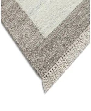 OBEETEE Nu Maison Soft Border Runner Area Rug,2'6x8'0 - Charcoal