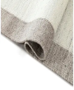 OBEETEE Nu Maison Soft Border Runner Area Rug,2'6x8'0 - Charcoal