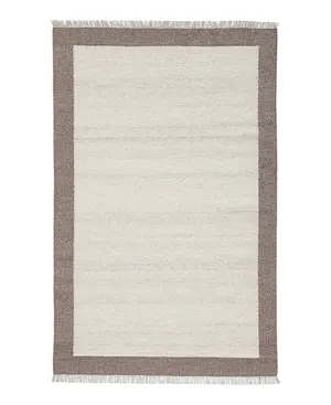 OBEETEE Nu Maison Soft Border Area Rug,3'0x5'0 - Brown