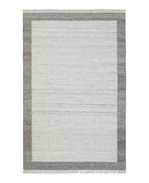 OBEETEE Nu Maison Soft Border Area Rug,3'0x5'0 - Charcoal