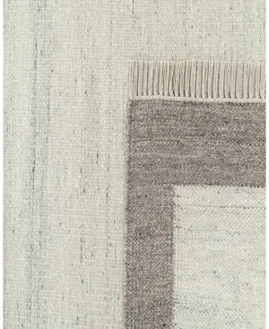 OBEETEE Nu Maison Soft Border Area Rug,3'0x5'0 - Charcoal