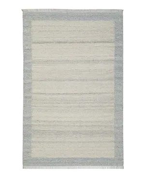 OBEETEE Nu Maison Soft Border Area Rug,3'0x5'0 Light/blue