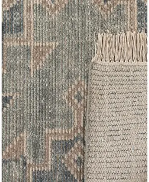 OBEETEE Palace Whitley Area Rug,7'9x9'9 - Blue