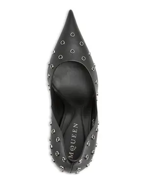Alexander McQueen Embellished Pointed Pumps