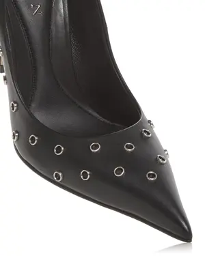 Alexander McQueen Embellished Pointed Pumps