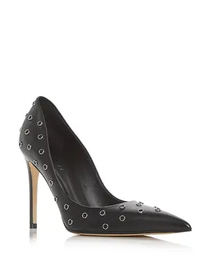 Alexander Mcqueen Silver Tone Pumps