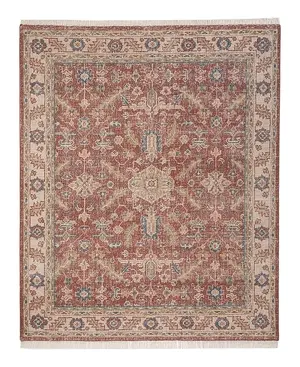 OBEETEE Palace Farida Area Rug,5'0x8'0 - Red