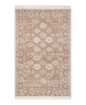 OBEETEE Palace Farzana Area Rug,7'9x9'9 - Light/brown