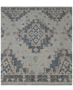 OBEETEE Palace Whitley Area Rug,5'0x8'0 - Blue