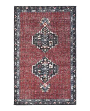 OBEETEE Tuscany Eza Area Rug,5'0x8'0 - Red