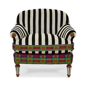 MACKENZIE-CHILDS On Wall Street Accent Chair - Multi
