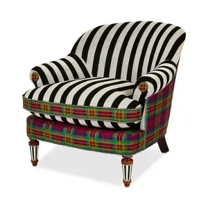 MACKENZIE-CHILDS On Wall Street Accent Chair