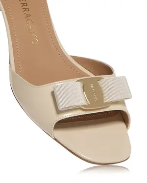 FERRAGAMO Leather Slide Sandals