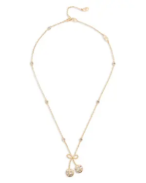 Valentino Garavani Cherryfic Swarovski Crystal Necklace - Gold