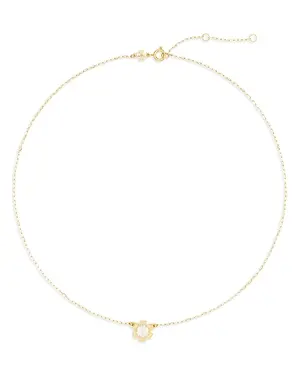 Tory Burch Forget Me Not Pendant Necklace - Gold