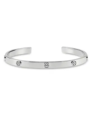 Tory Burch Miller Icon Studded Cuff Bracelet - Silver