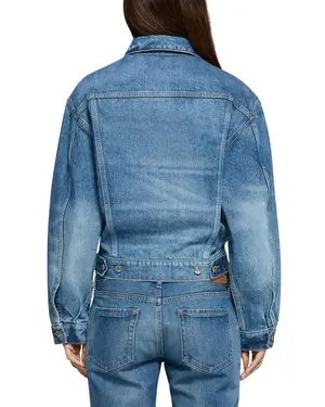 EB DENIM Lia Varsity Trucker Jacket - Eagle