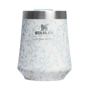 STANLEY X Loveshackfancy Holiday Reserve Wine Tumbler, 11 Oz - Coquette Bow Winter Ice