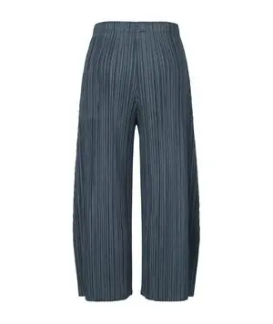 Issey Miyake Plisse Wide-leg Trousers - Charcoal