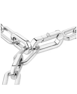 Messika 18k Diamond Link Chain Bracelet - White Gold