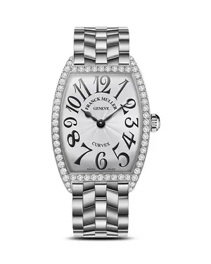 Franck Muller Cintrée Curvex Watch 31mm - White/silver