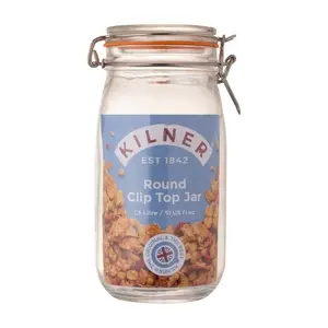 KILNER Round Clip Top Jars, Set Of 4
