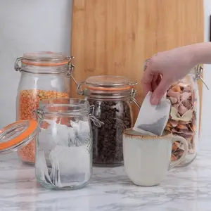 KILNER Round Clip Top Jars, Set Of 4
