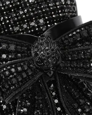 Kurt Geiger Bow Crystal-embellished Loafers