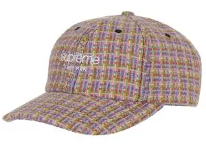 Supreme Harris Tweed 6-panel Cap - Orange