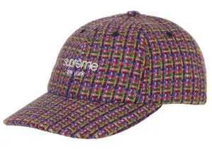 Supreme Harris Tweed 6-panel Cap - Red