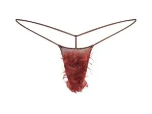 SKIMS Faux Hair Micro String Thong - Cocoa Ginger Curly