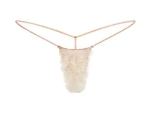 SKIMS Faux Hair Micro String Thong - Sienna Blonde Curly